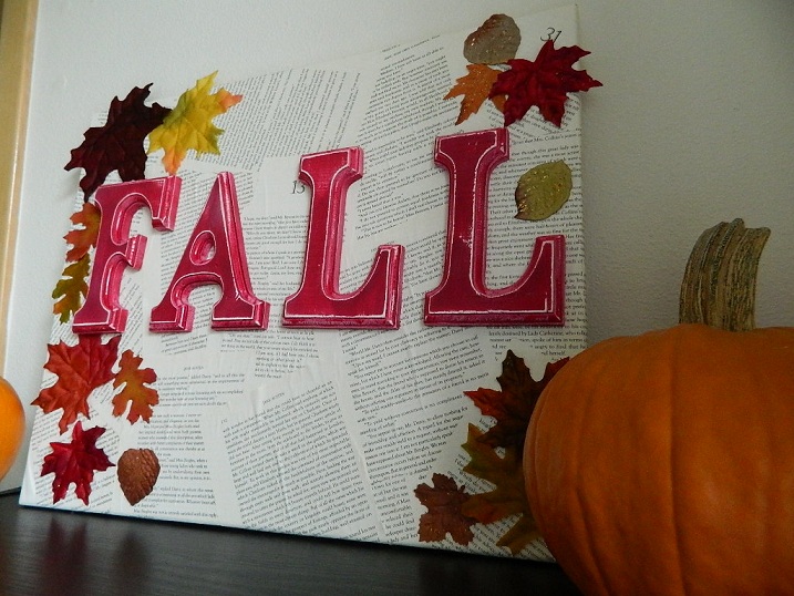 DIY Fall Canvas Wall Décor - Fair Robin Revival