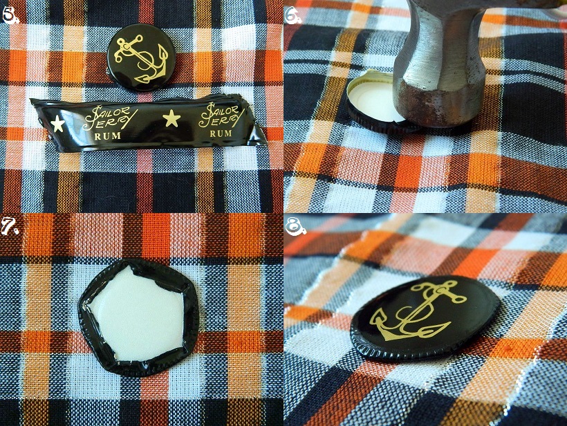 Three Ways to Use Sailor Jerry Bottle Lids - Fair Robin Revival