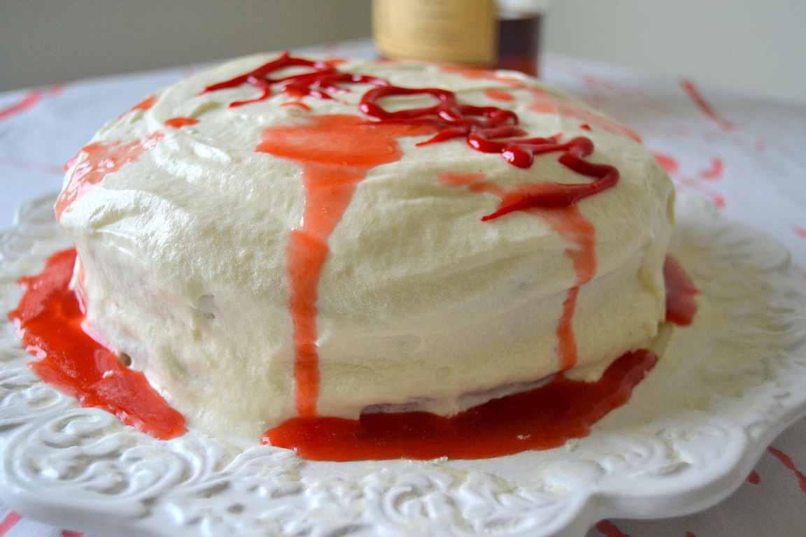 REDRUM Cake with Boozy Cream Cheese Frosting - Fair Robin Revival