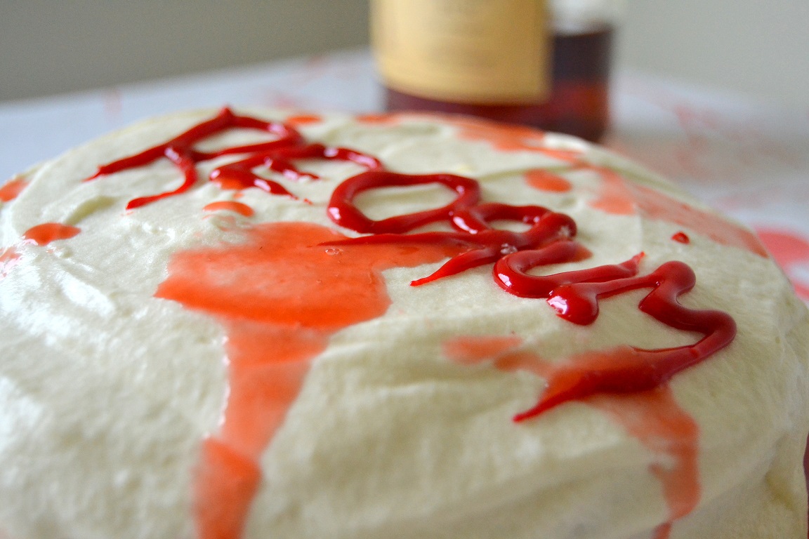 REDRUM Cake with Boozy Cream Cheese Frosting - Fair Robin Revival
