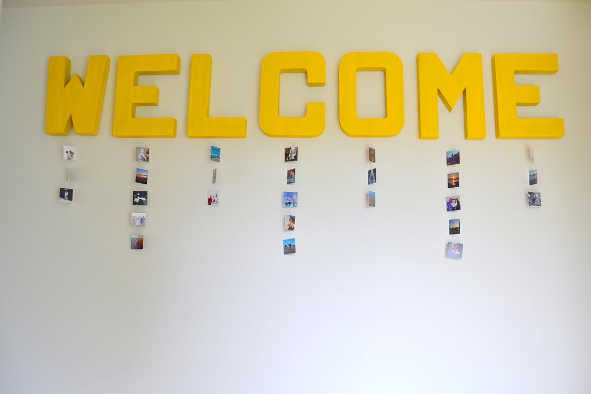 Cardboard Letter Hanging Photo Gallery - Fair Robin Revival