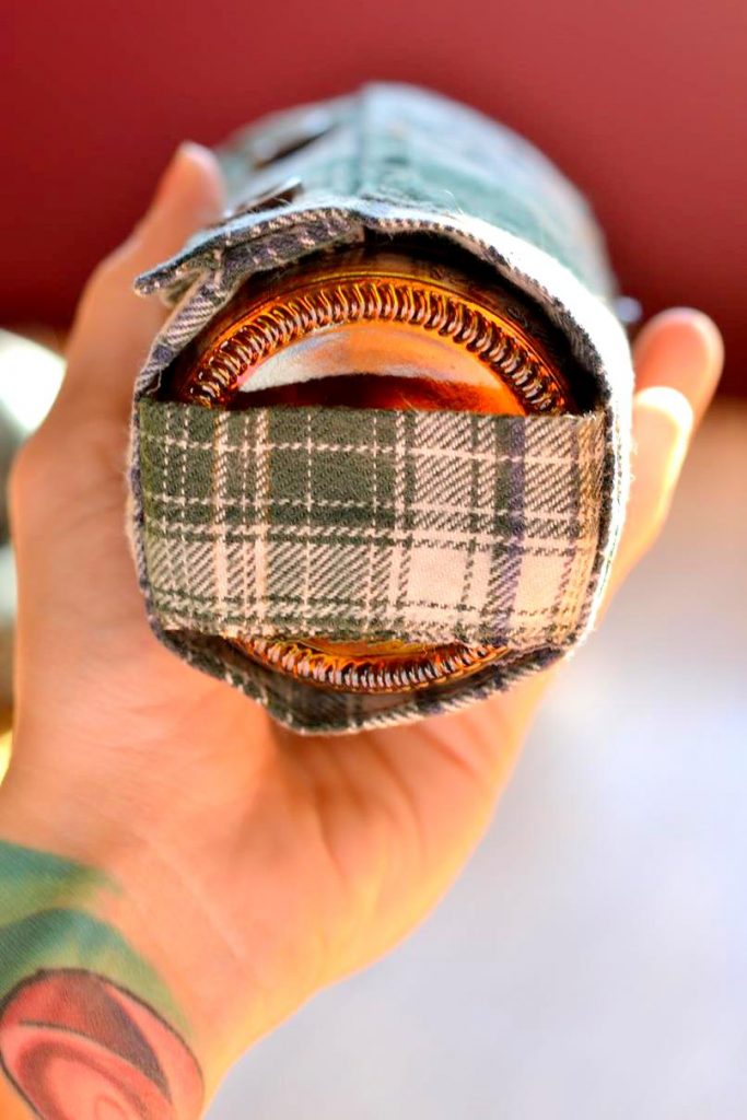Flannel Pocket Beer Coozies (No-Sew!) - Fair Robin Revival