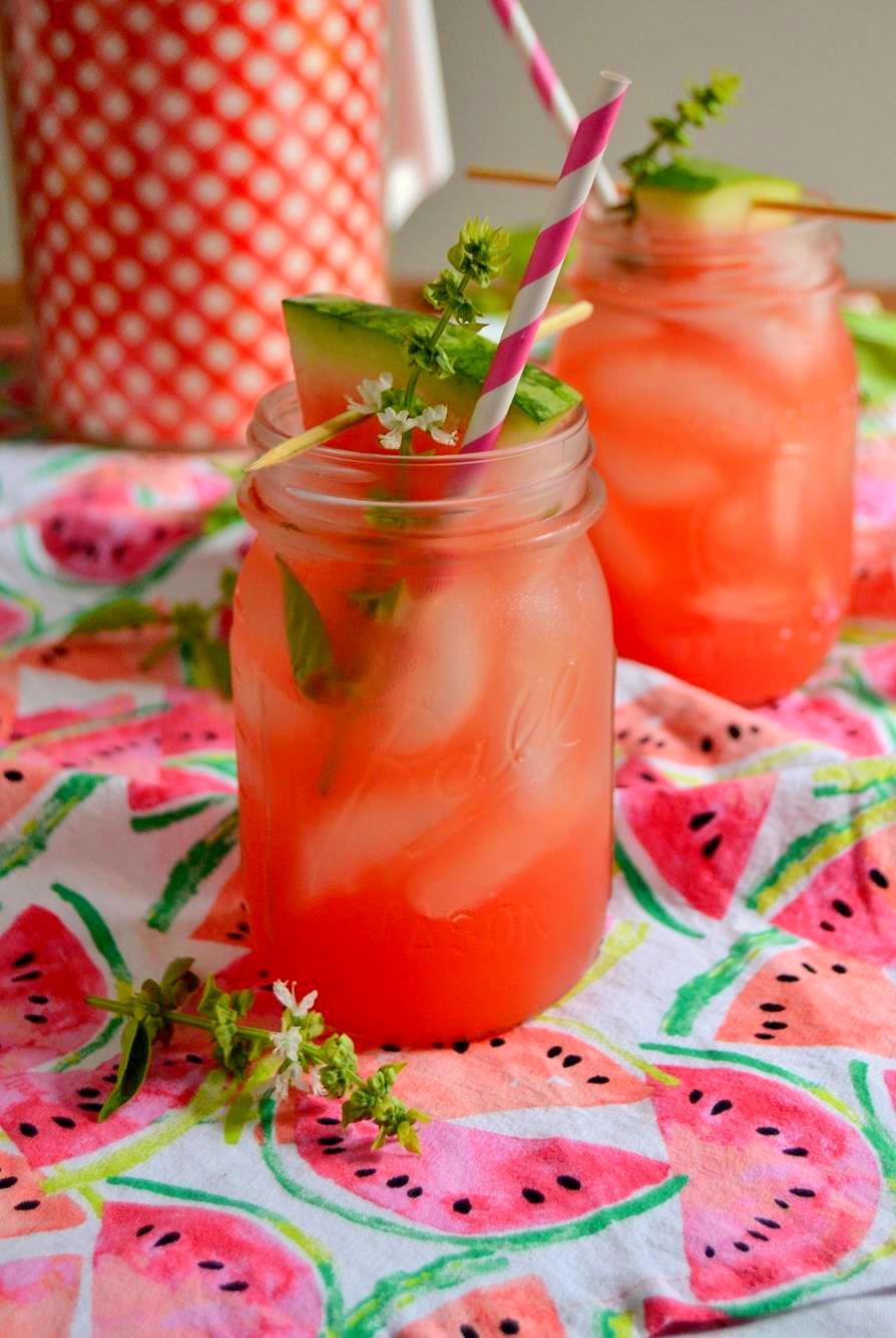 Watermelon Basil Vodka Coolers - Fair Robin Revival