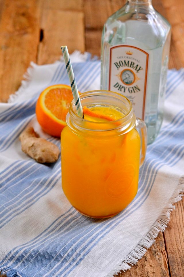 Orange Ginger Turmeric Gin Fizz - Fair Robin Revival